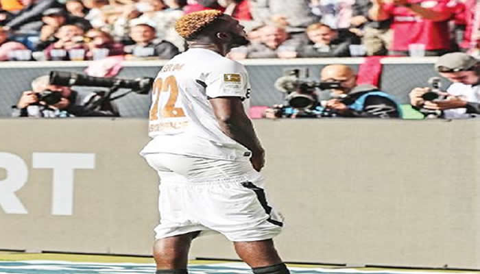 Boniface explains his bizarre goal celebration in Leverkusen's win ...